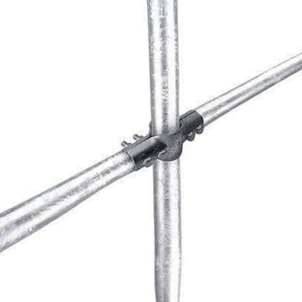 Dubultā T veida skava, 76x48 mm (2 ½"x1 ½") | Laktro SIA